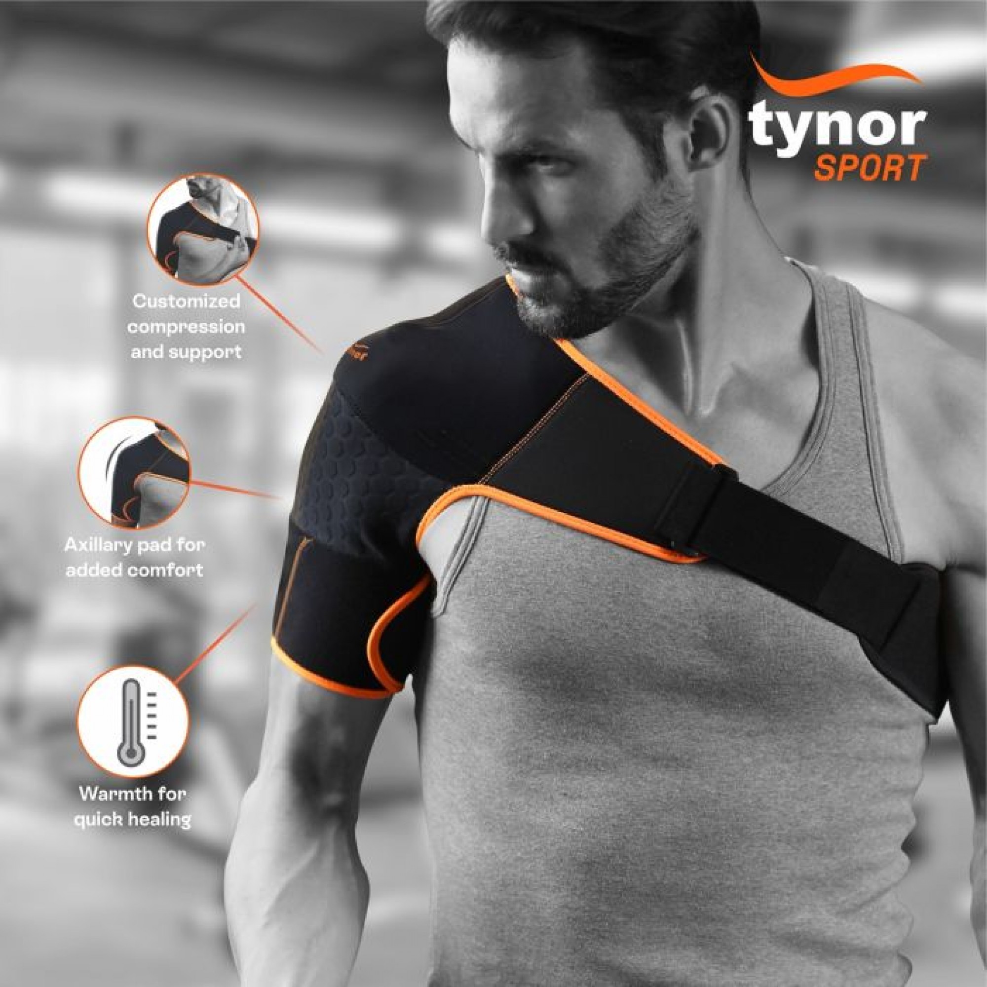 Αθλητική Επωμίδα Neoprene Shoulder Support Double Lock Neo. One Size ...