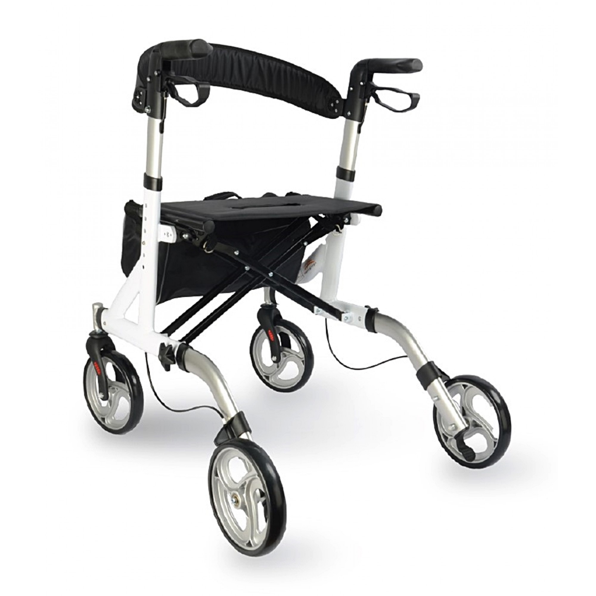 Πτυσσόμενος Περιπατητήρας Ενηλίκων Rollator MB.W0001. Αλουμινίου. Λευκός.