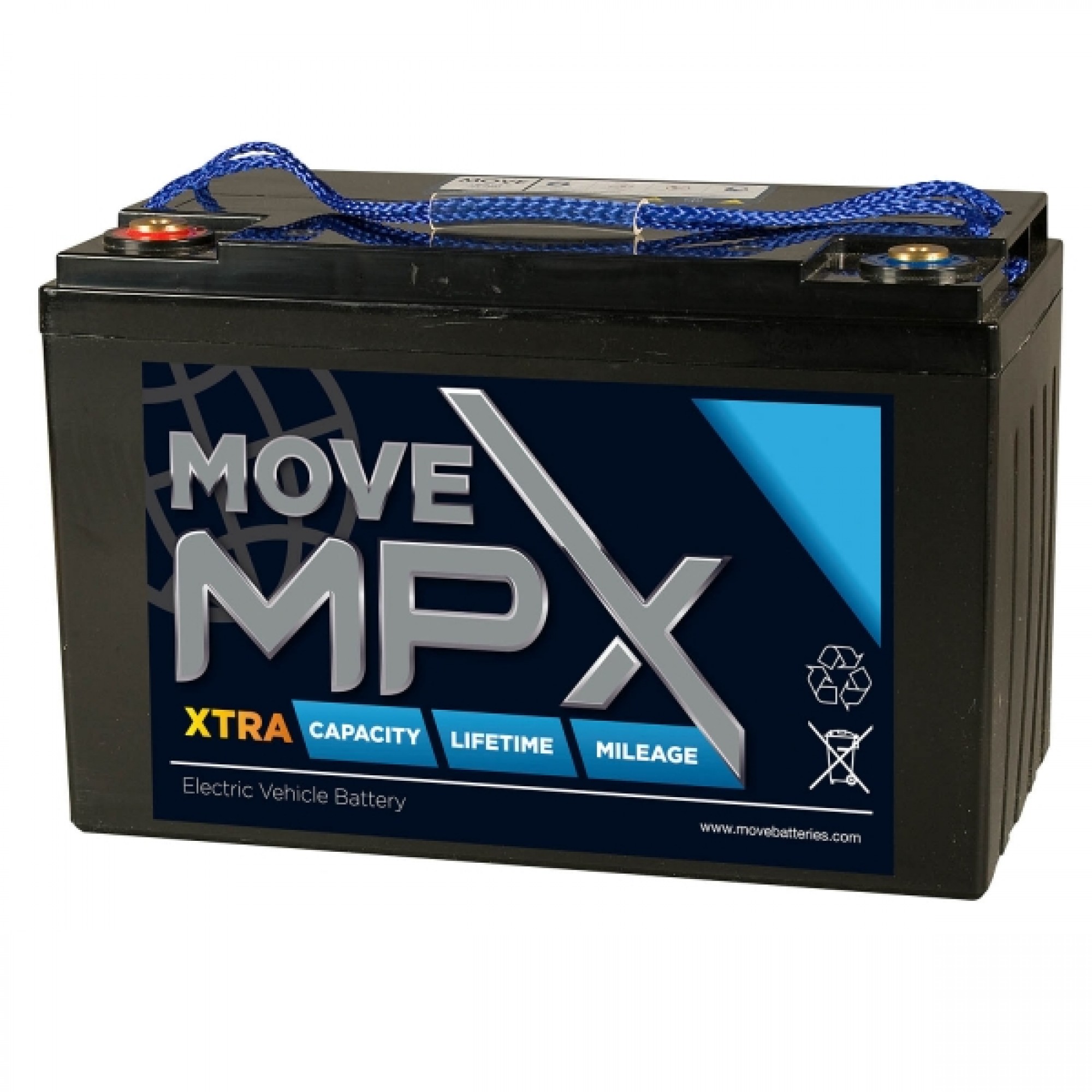 Μπαταρία Ηλεκτρικών Αμαξιδίων-Scooter MOVE MPX 110-12 Συνεχών Κύκλων Φόρτισης-Εκφόρτισης. 130Ah ...